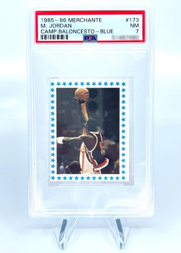 1985 1986 Michael Jordan Spanish Rookie Card Merchante 173 pre Fleer ...